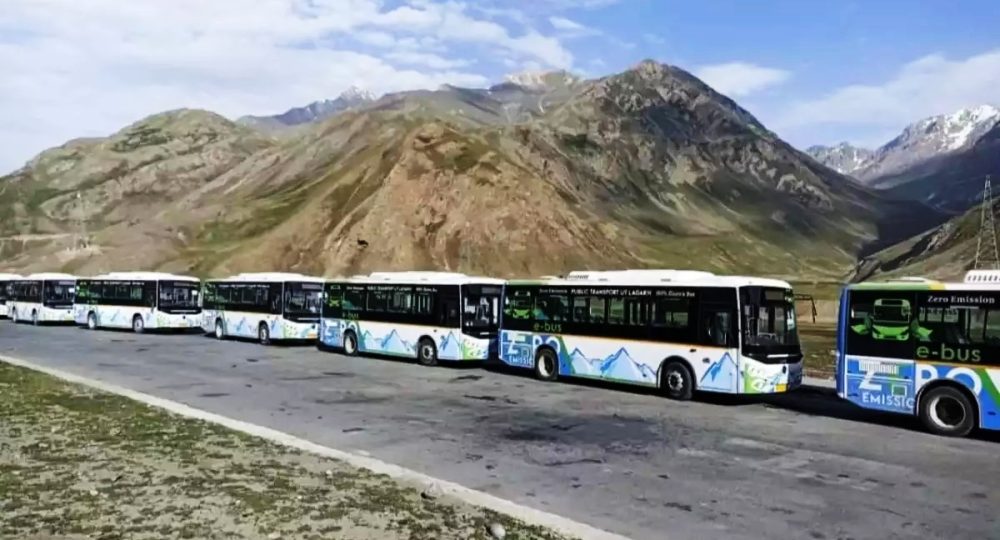 e-Buses in Ladakh complete one year; set example in fight against climate change - Indus Dispatch