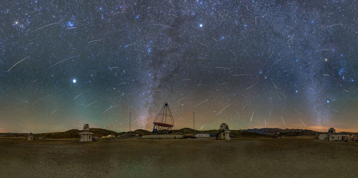Geminid meteors rain from sky in incredible picture from India's Dark ...