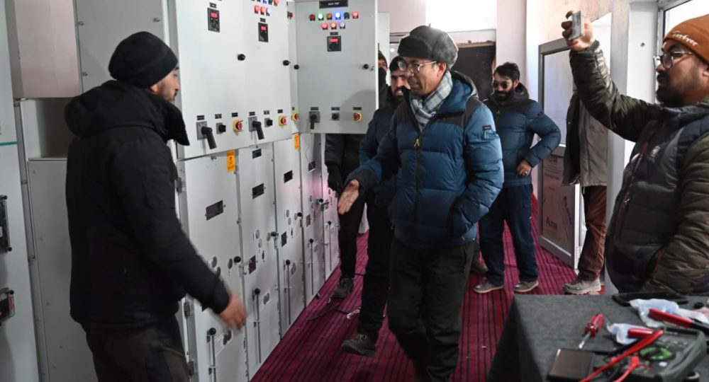 EC Tashi inspects work progress of Mini Hydel Power Project at Raru ...