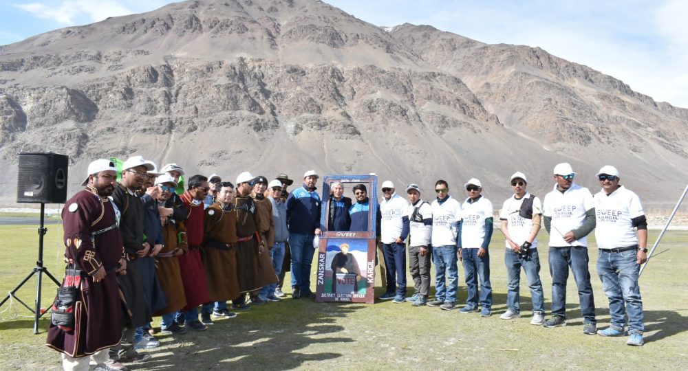 Voter engagement soars in Ladakh with unique Yoga, Archery initiatives ...