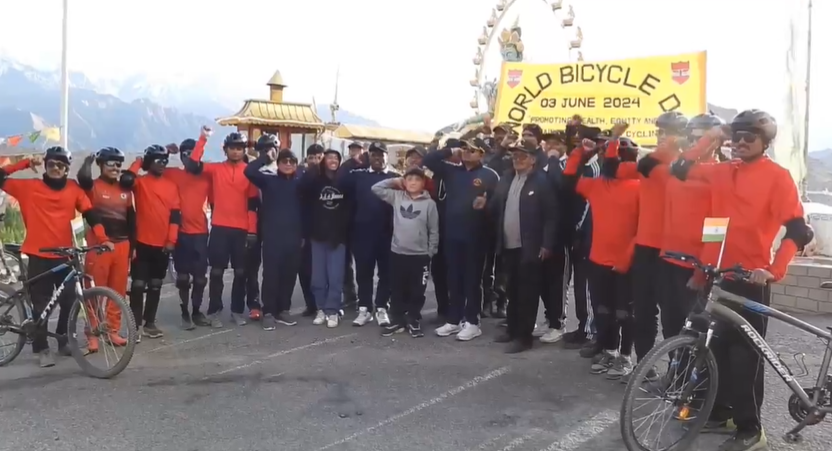 Bicycle rally organized - Indus Dispatch